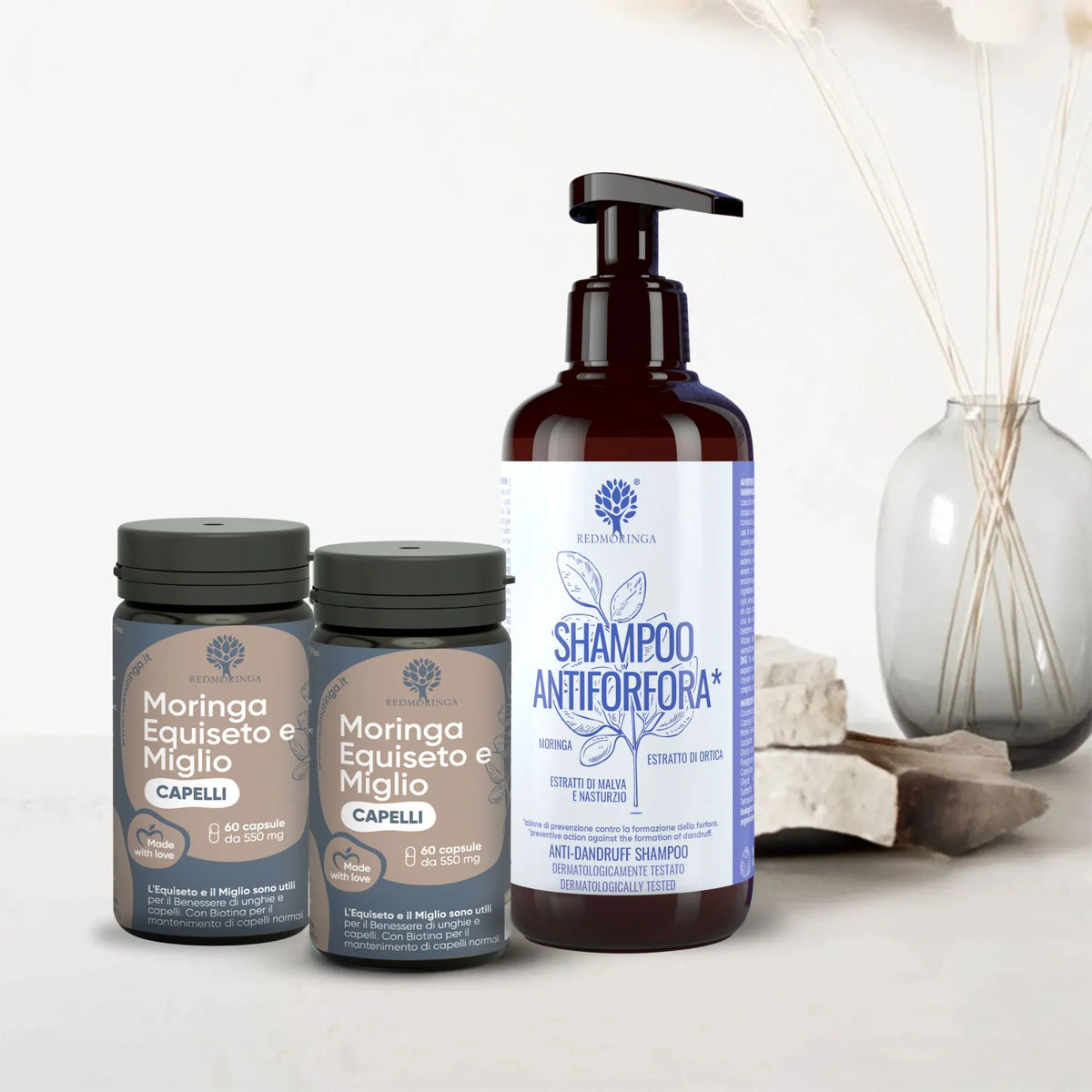 Strong hair and anti-dandruff treatment | Moringa Nettle Shampoo ...